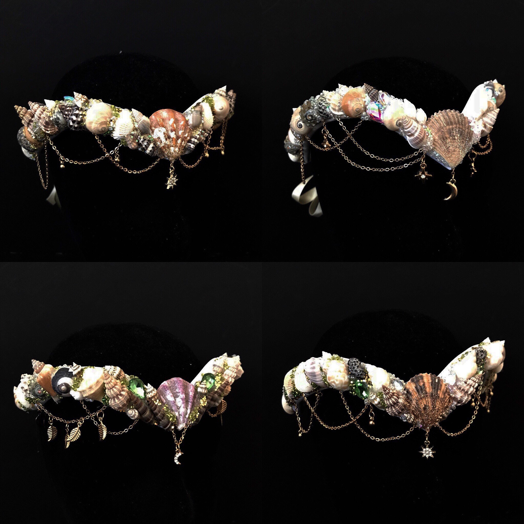 V Shaped Shell Crown Mermaid Crown Princess Circlet Headpiece | Etsy