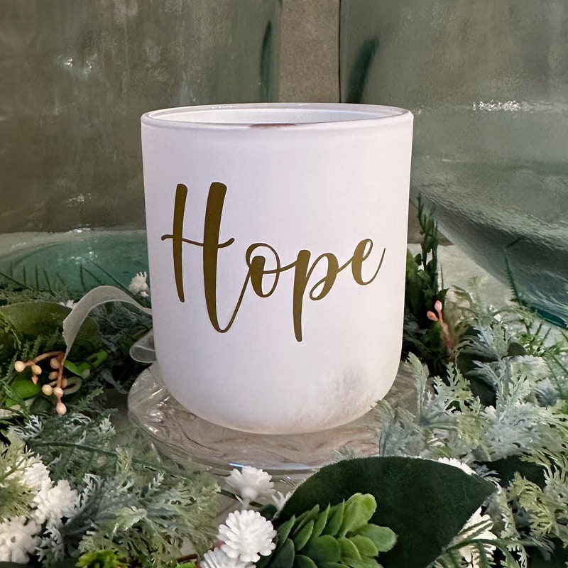 Glass Candle Word - Etsy