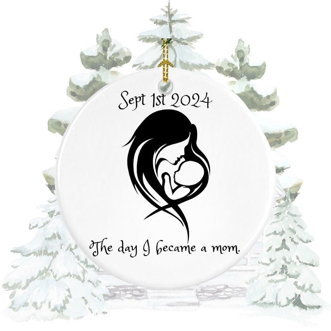 Mom's First Christmas Ornament-mother and Child Ornament-the Reason for ...