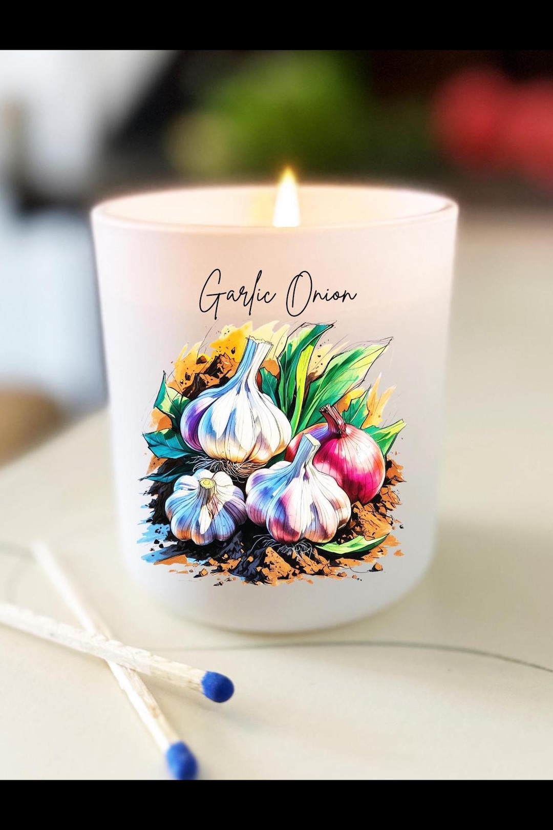 Garlic Onion Candle – Raised Garden Kitchen Candle – Culinary Chef ...