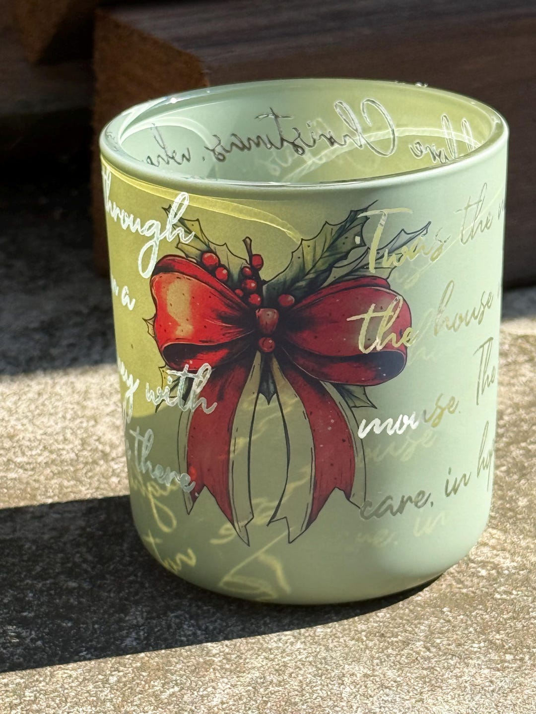 Twas the Night Before Christmas, Engraved Christmas Candle Vessel, 14oz ...