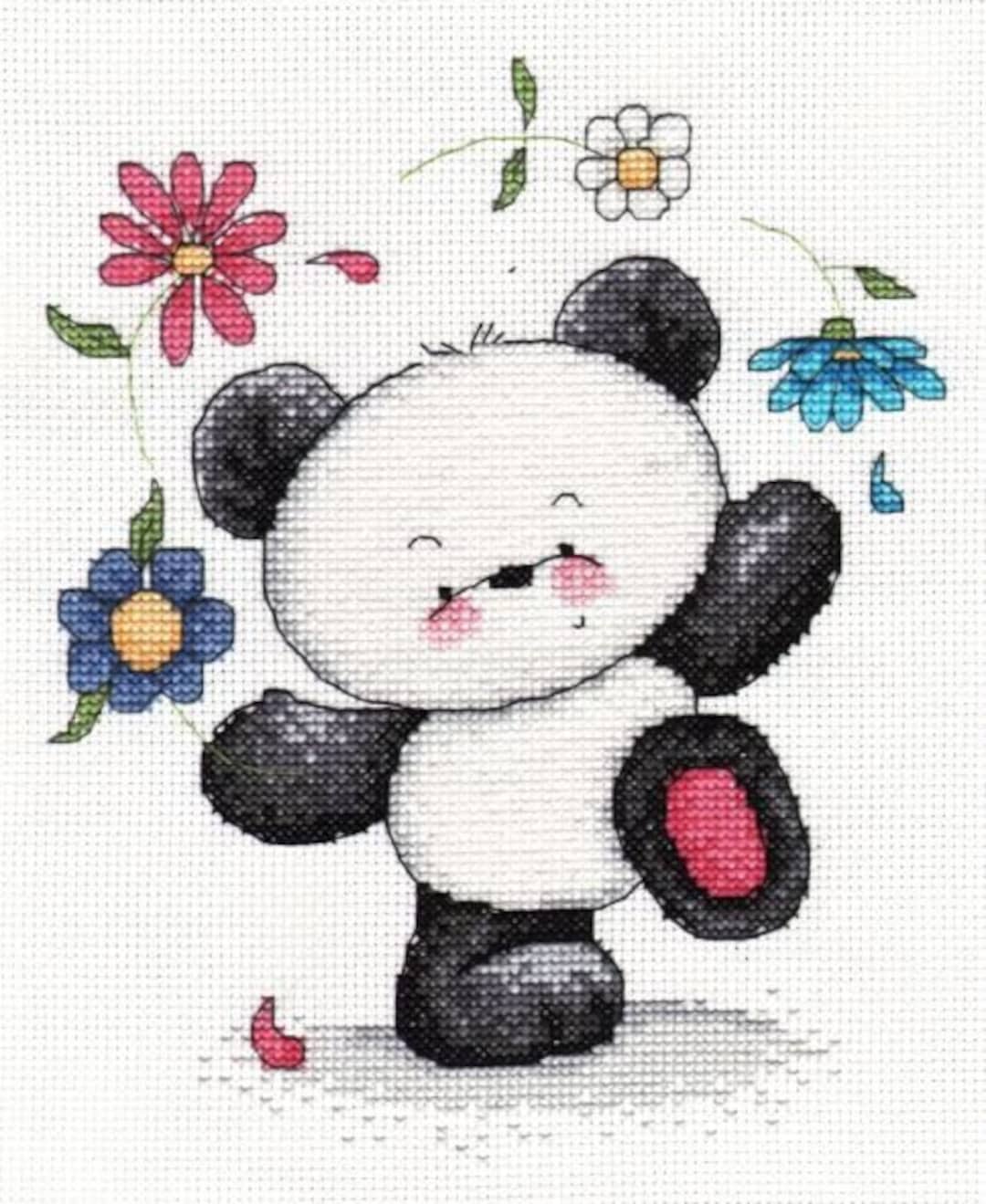 Party Paws Bamboo Floral Juggler Cross Stitch Chart - Etsy