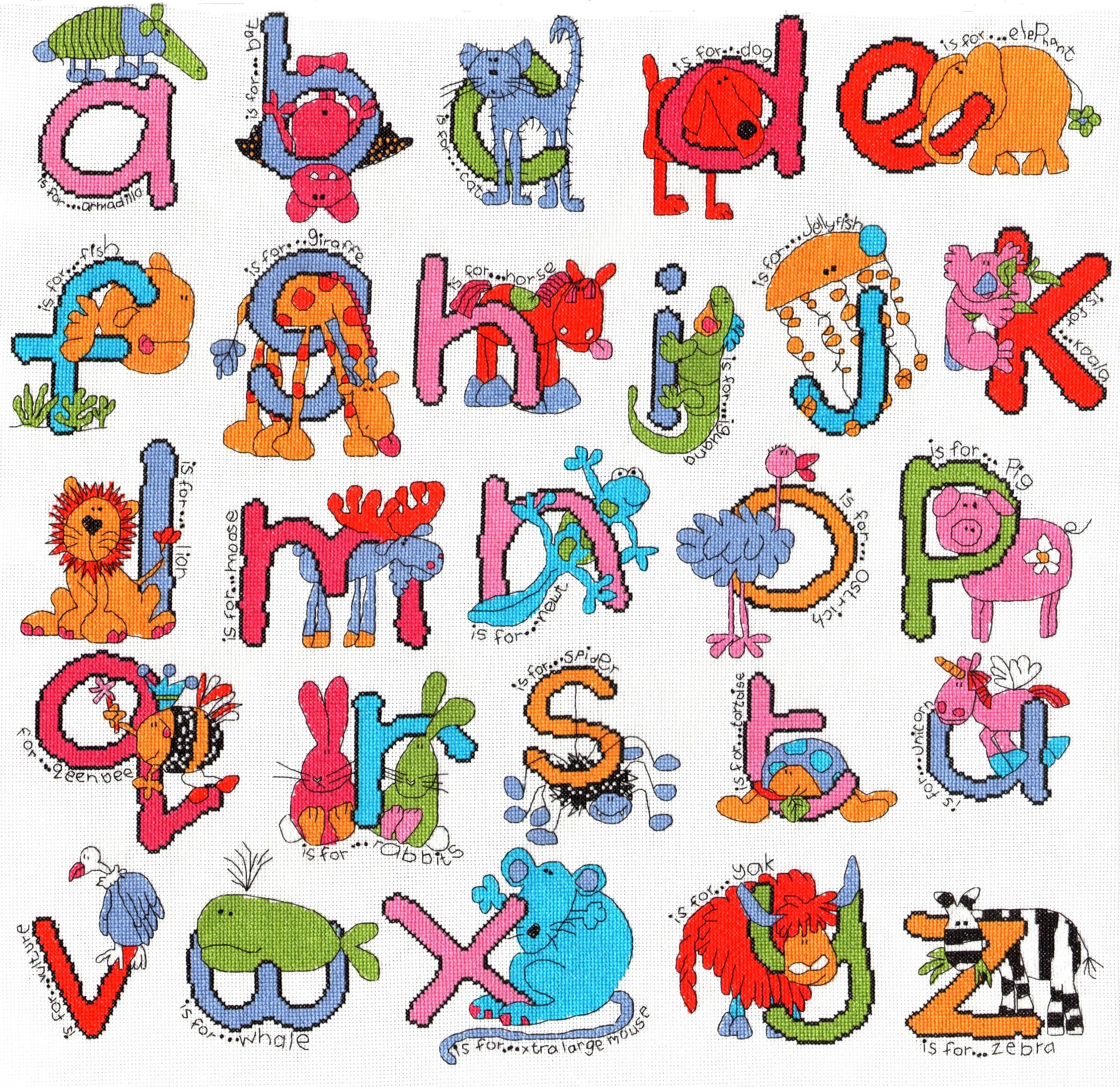 Bang on the Door - ABC Animals Cross Stitch Kit - Etsy