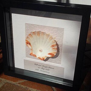 30th Wedding Anniversary Gift, Shell Art Anniversary Gift for Parents ...