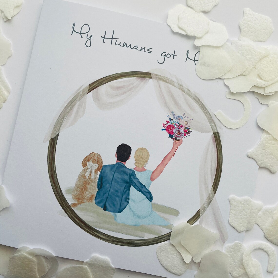 Personalised Wedding Card From Your Pet on Your Wedding Day | Etsy UK