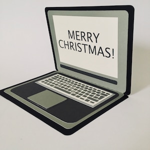 Computer Birthday Christmas Card Geeky Birthday Card Laptop - Etsy