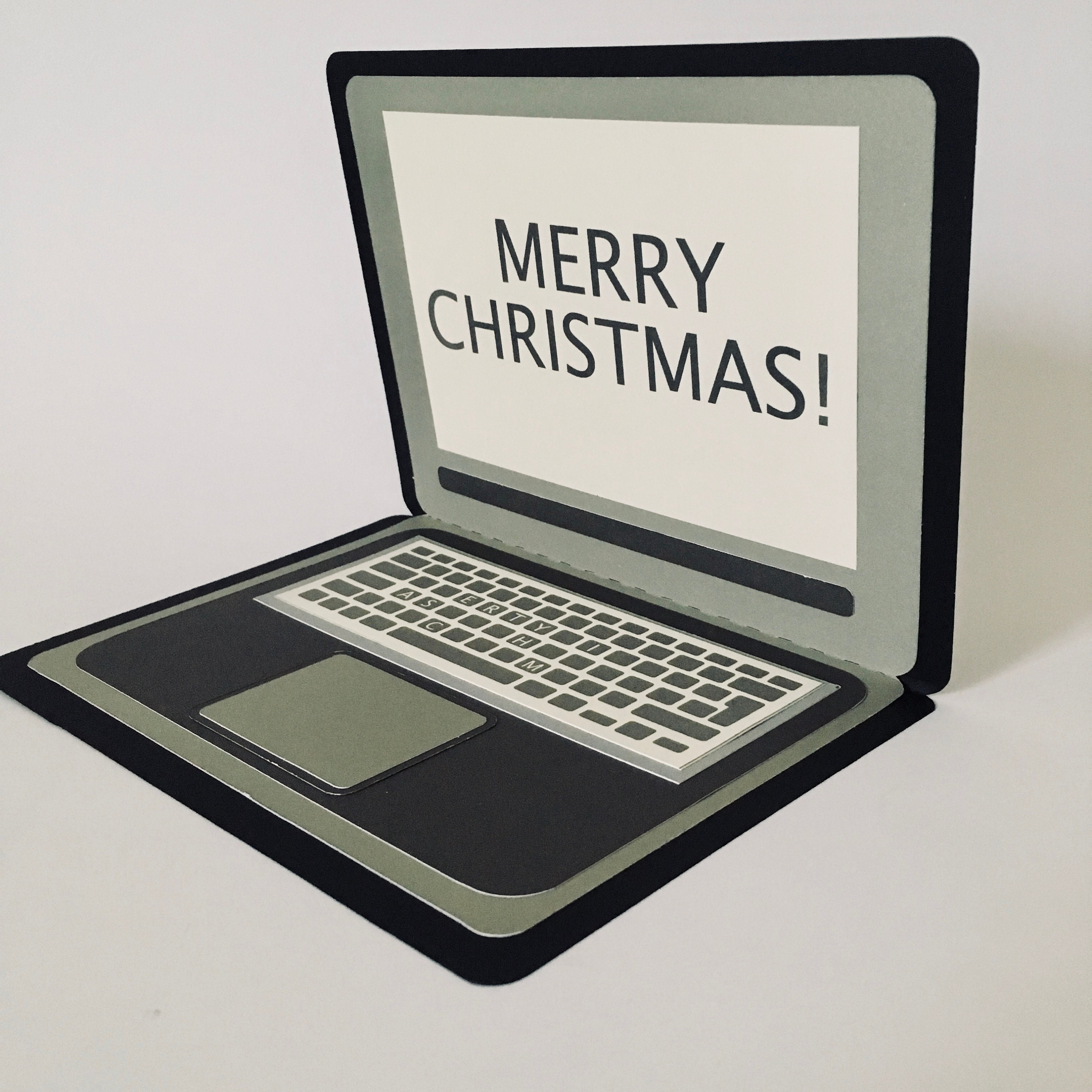 Computer Birthday Christmas Card Geeky Birthday Card Laptop | Etsy UK