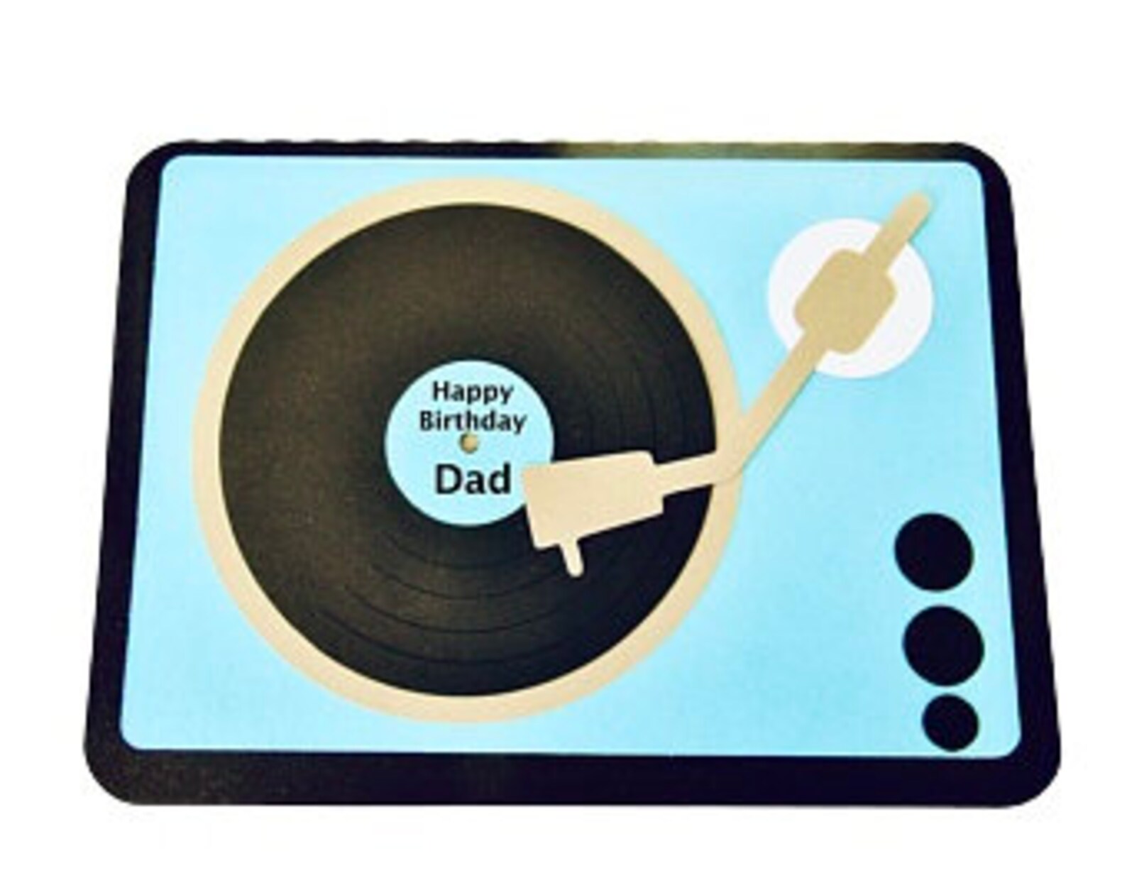 Record Player Birthday Card for Vinyl Fans Retro Greeting | Etsy UK
