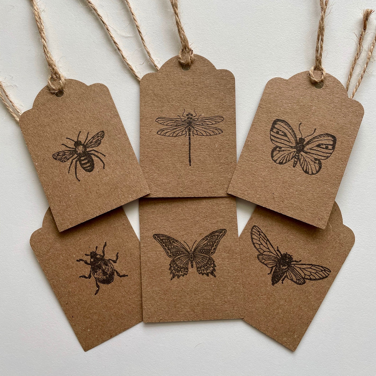 Wildlife Insect Gift Tags Vintage Style Label Tags for Gift - Etsy
