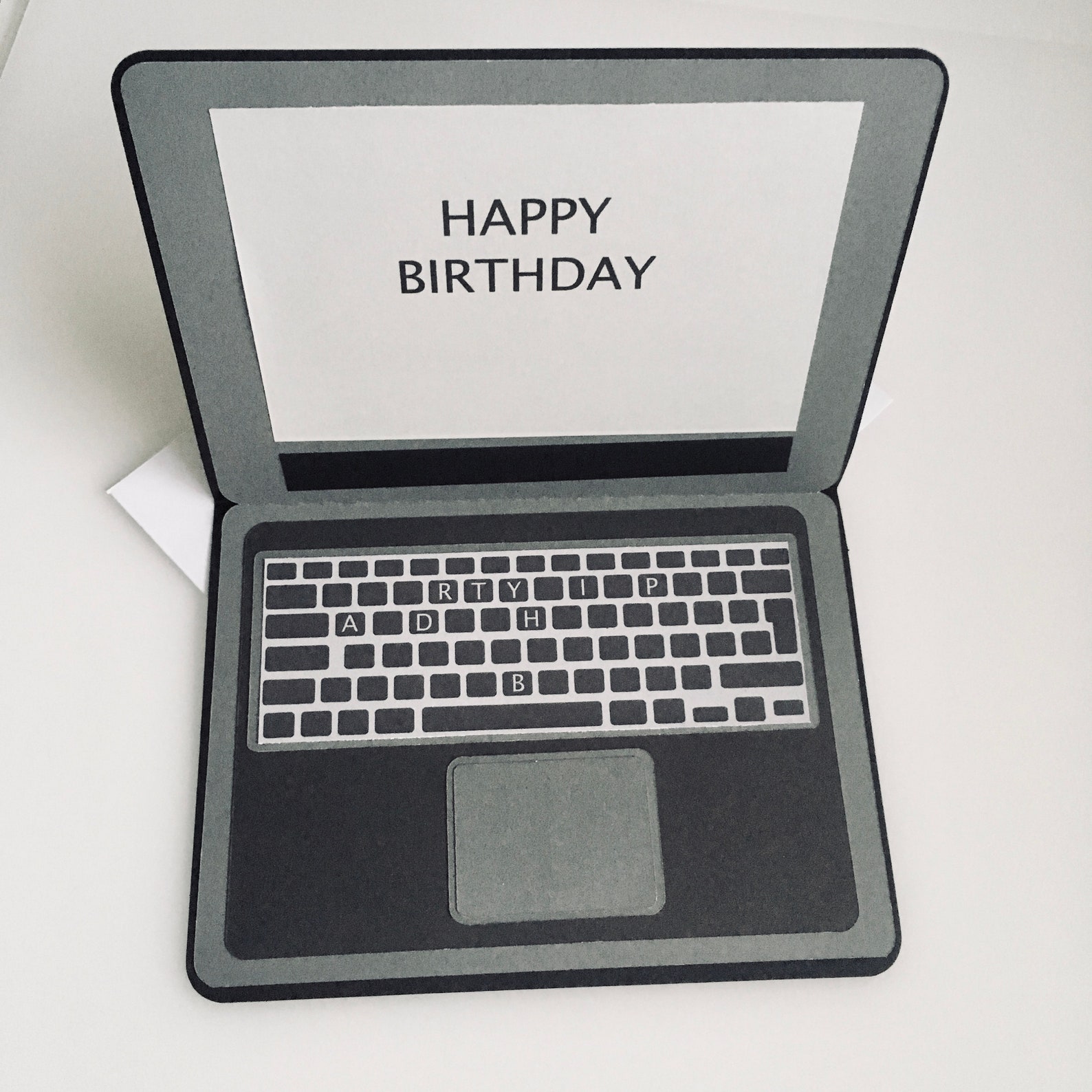 Computer Birthday Christmas Card Geeky Birthday Card Laptop | Etsy UK