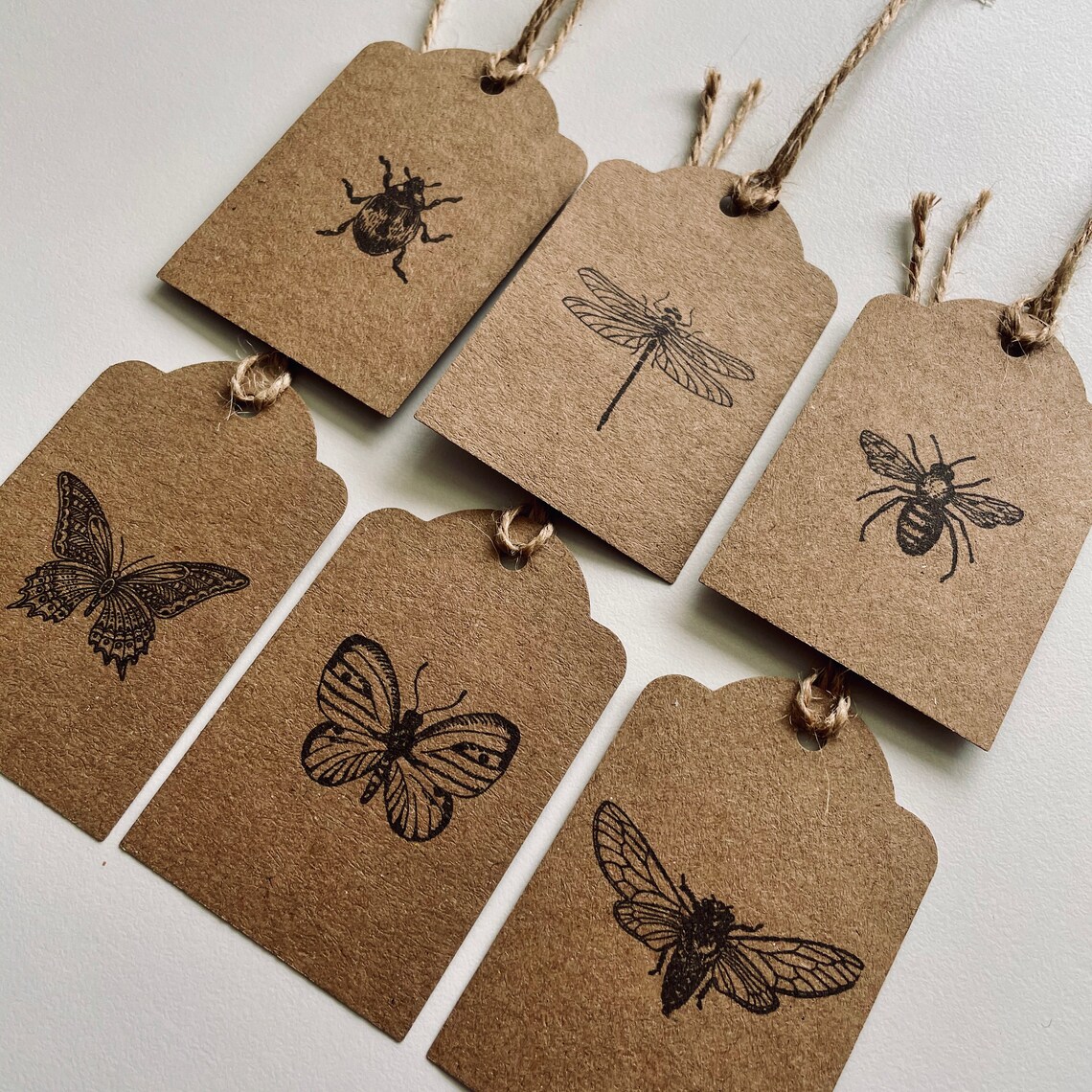 Wildlife Insect Gift Tags Vintage Style Label Tags for Gift - Etsy