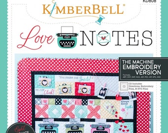 Love Notes Mystery Quilt Machine Embroidery CD by Kimberbell - Etsy