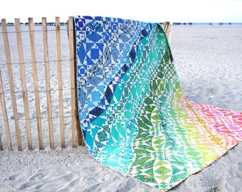 Ocean waves quilt pattern | Etsy