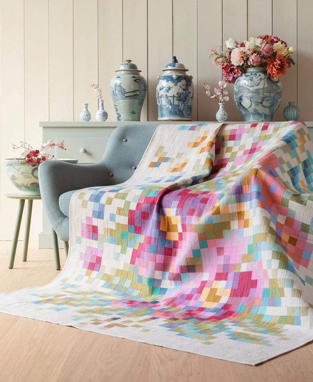 Flower Branch Embroidery Quilt Kit Featuring Tilda - Etsy