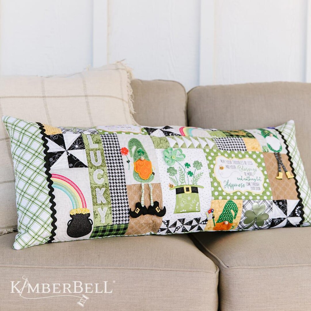 Luck O the Gnome Bench Pillow Sewing Version by Kimberbell Designs - Etsy