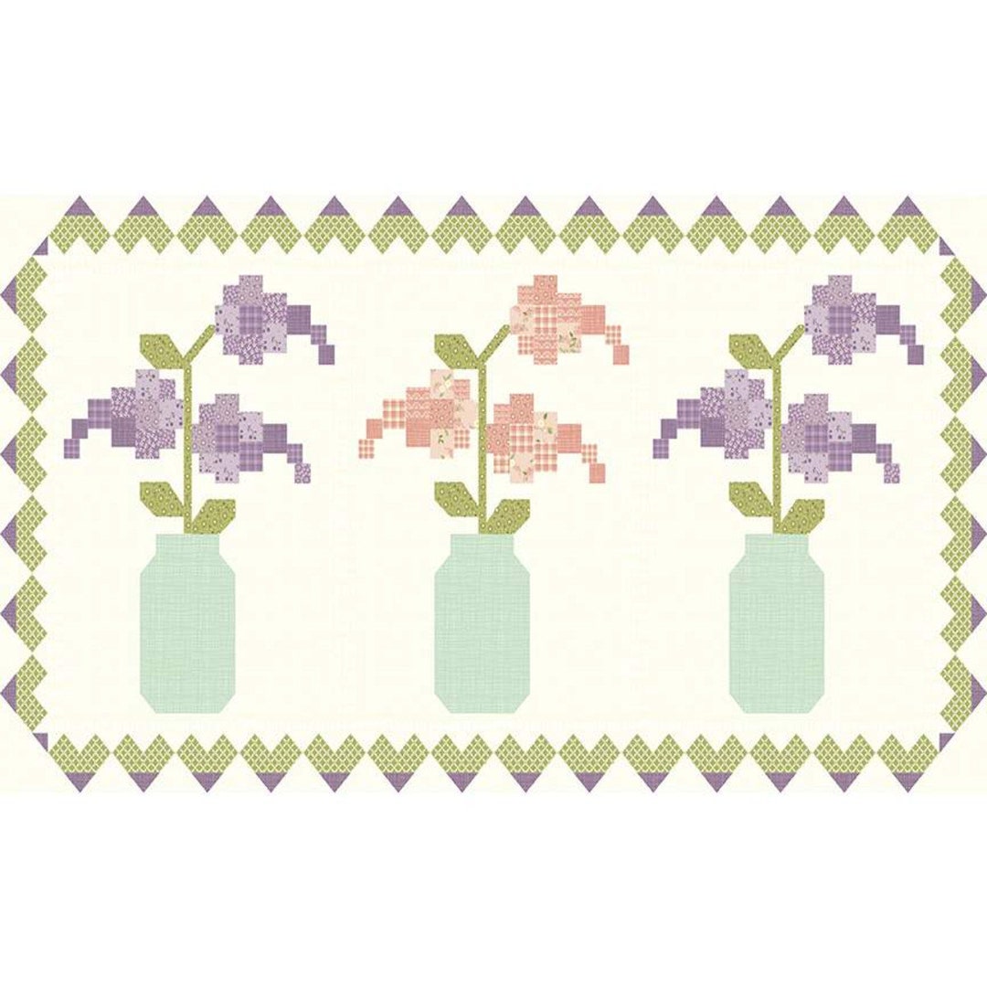 Fruit Jar Spring Runner Quilt Kit: Adel in Spring Fabric, 30x62 - Etsy