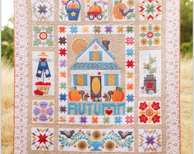 Autumn Love Machine Embroidery Quilt Kit by Lori Holt - Etsy