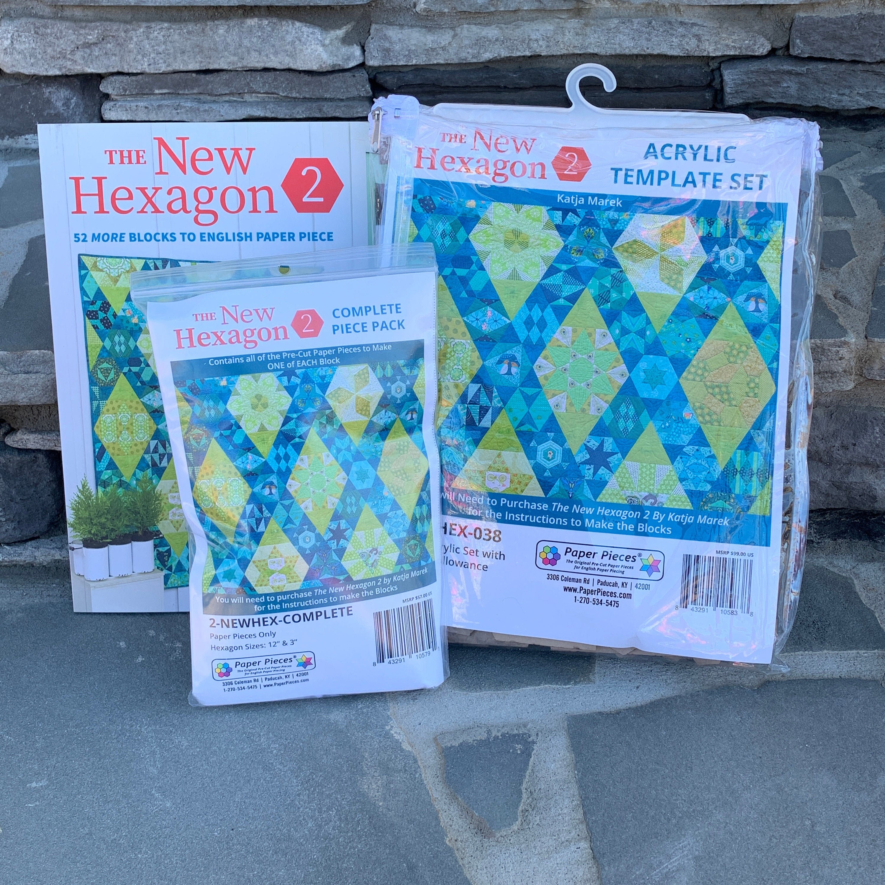 The New Hexagon 2 Complete Kit With English Paper Piecing - Etsy