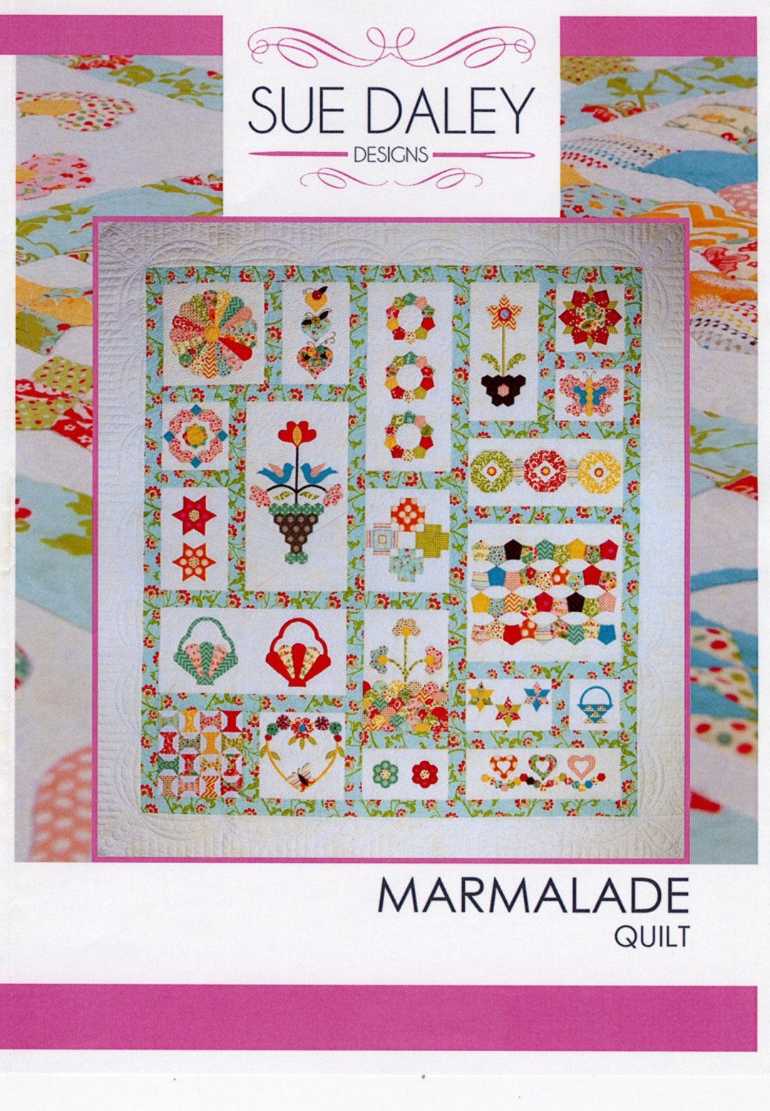 Marmalade Quilt Pattern by Sue Daley of Patchwork With - Etsy