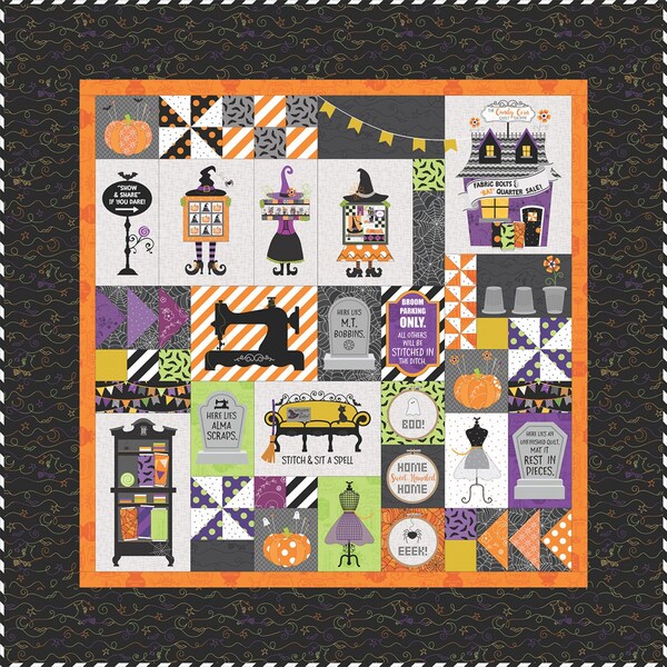 Halloween Quilt Kit - Etsy