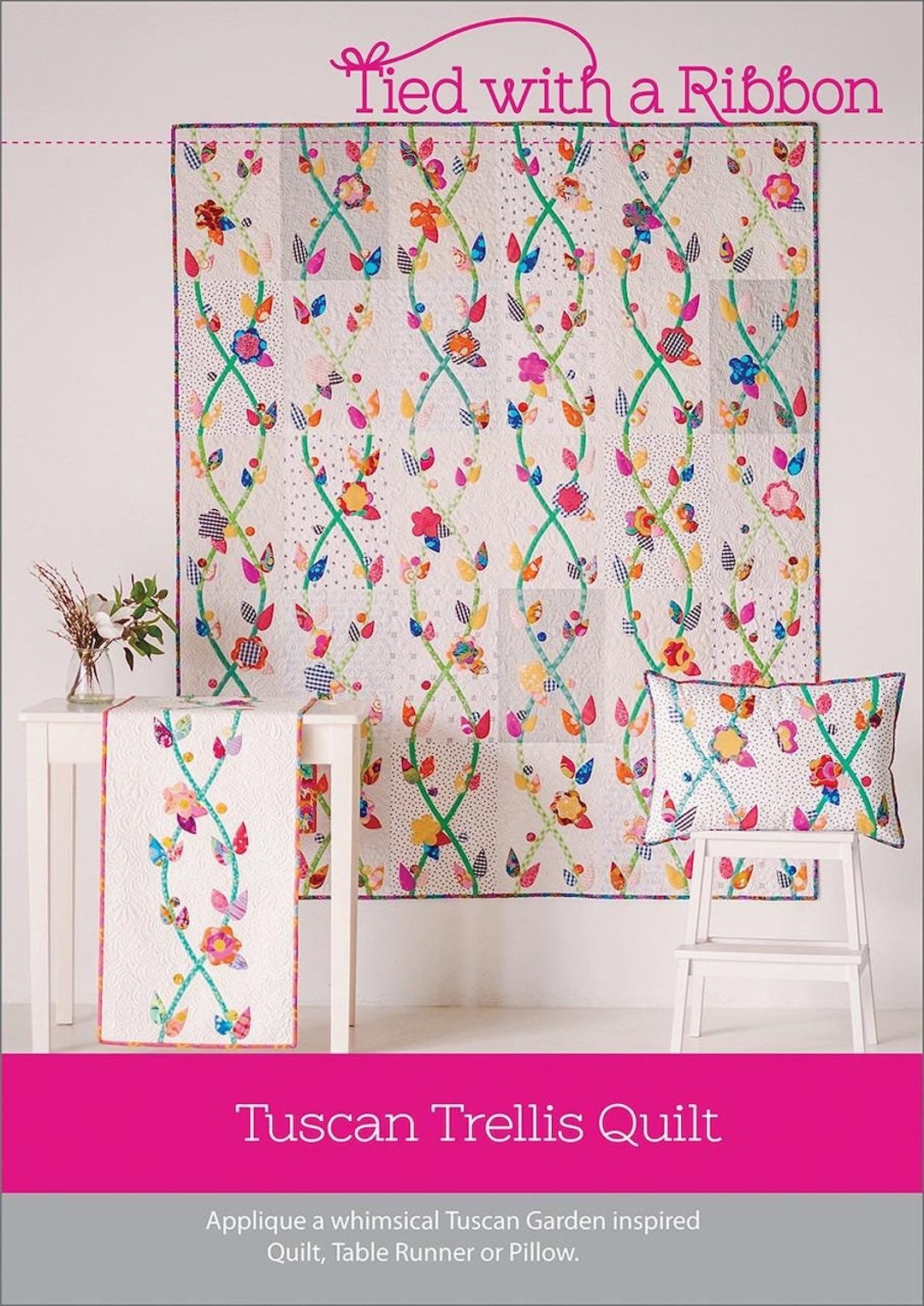 Tuscan Trellis Quilt Pattern Set by Tied With A Ribbon - Etsy