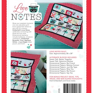 Love Notes Sewing Pattern by Kimberbell - Etsy