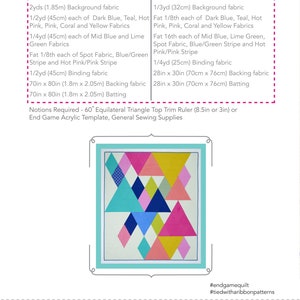 End Game Quilt Pattern Set - Etsy
