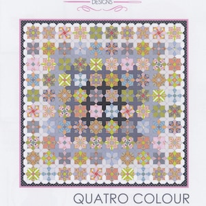 Quatro Colour Quilt Pattern by Sue Daley - Etsy