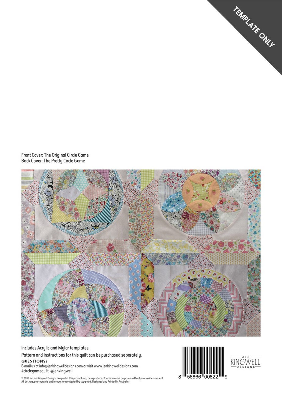 The Circle Game Acrylic Templates by Jen Kingwell - Etsy
