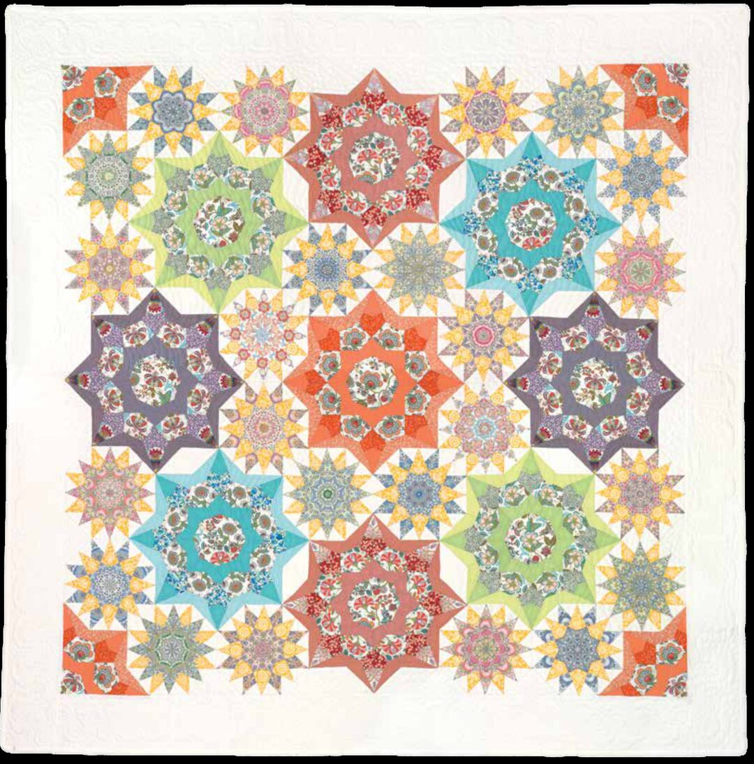 Celestial Star Quilt EPP Pattern Set - Etsy