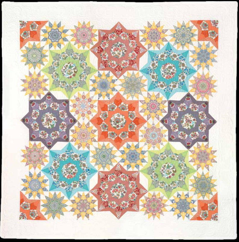 Celestial Star Quilt EPP Pattern Set - Etsy