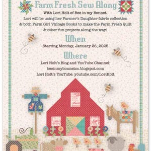 Farm Fresh Quilt Kit by Lori Holt Featuring Farmer's Daughter - Etsy