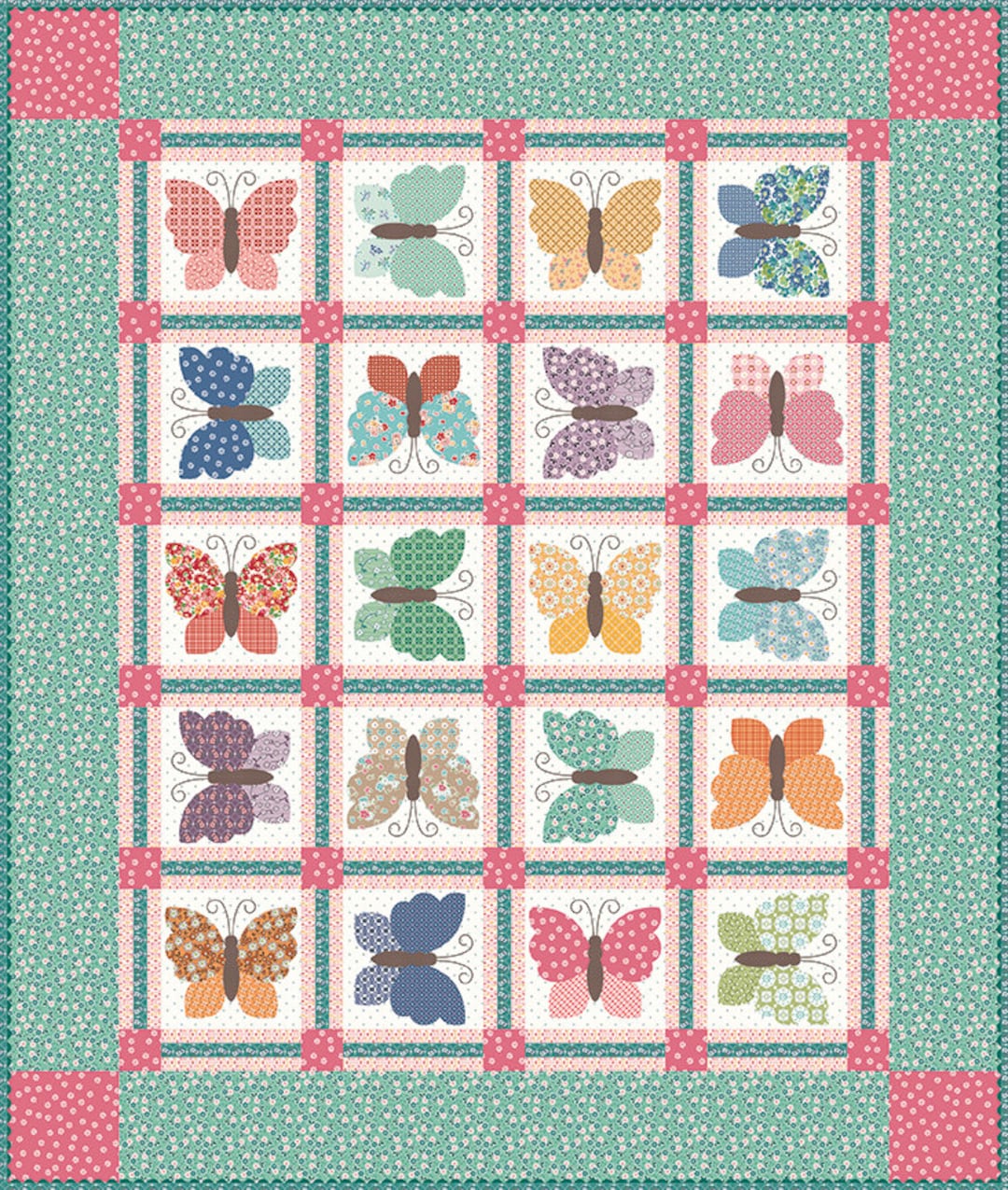 Vintage Butterflies Quilt Kit by Lori Holt - Etsy