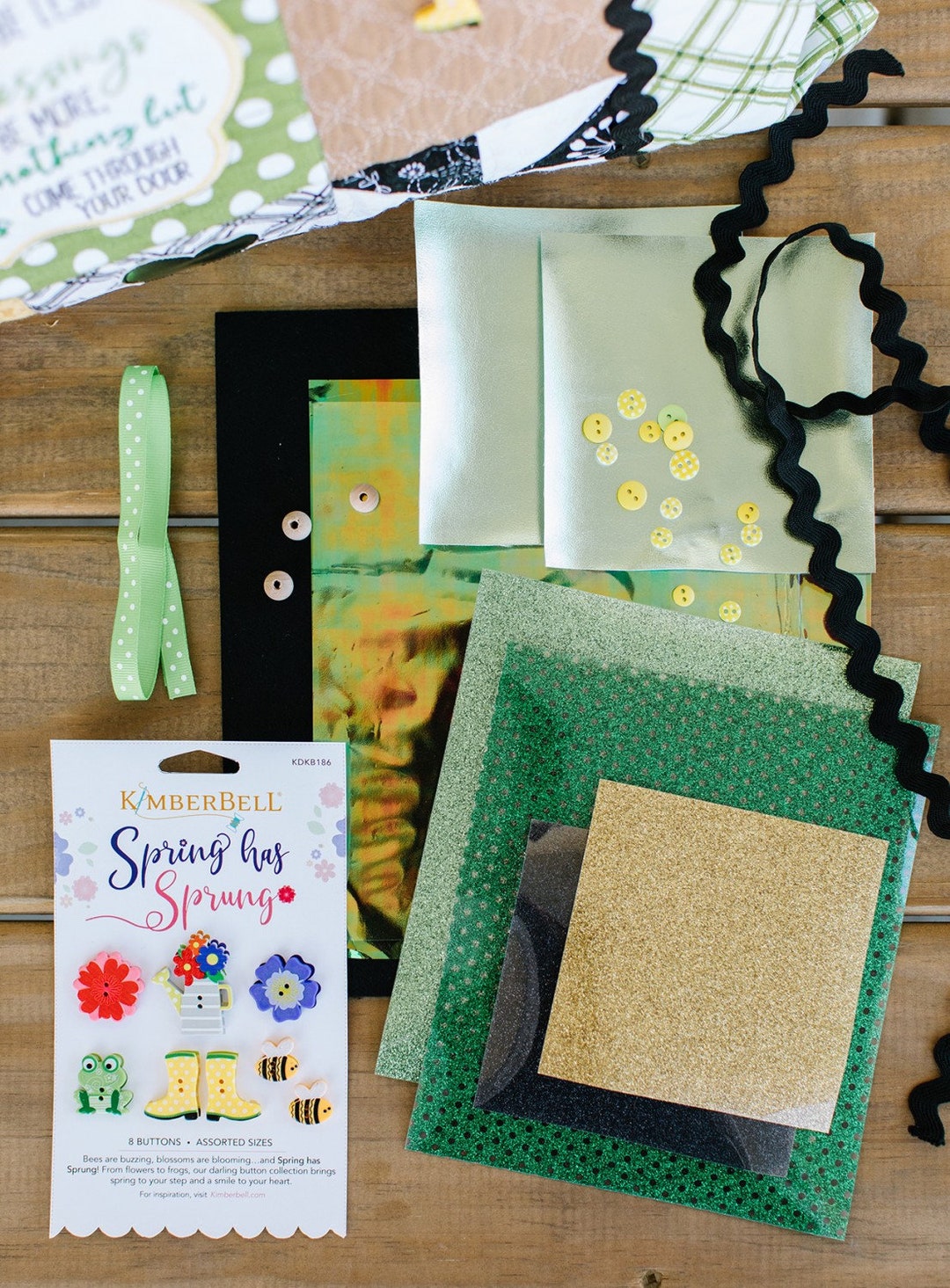 Luck O the Gnome Bench Pillow Embellishment Kit by Kimberbell Designs ...