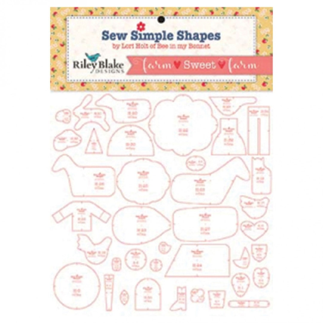 Farm Sweet Farm Sew Simple Shapes Template Set by Lori Holt - Etsy