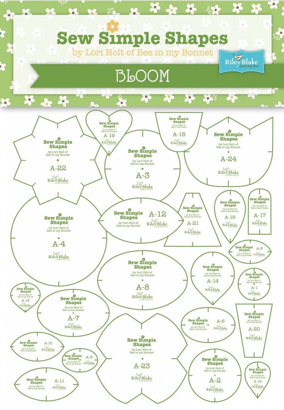 Bloom Sew Simple Shapes Template Set by Lori Holt | Etsy