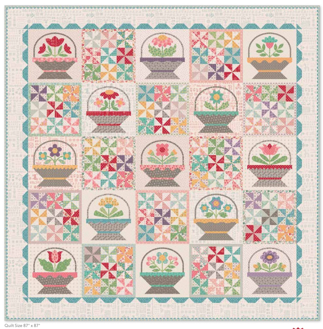 Flower Basket Sampler Quilt Kit by Lori Holt Piece & Plenty - Etsy