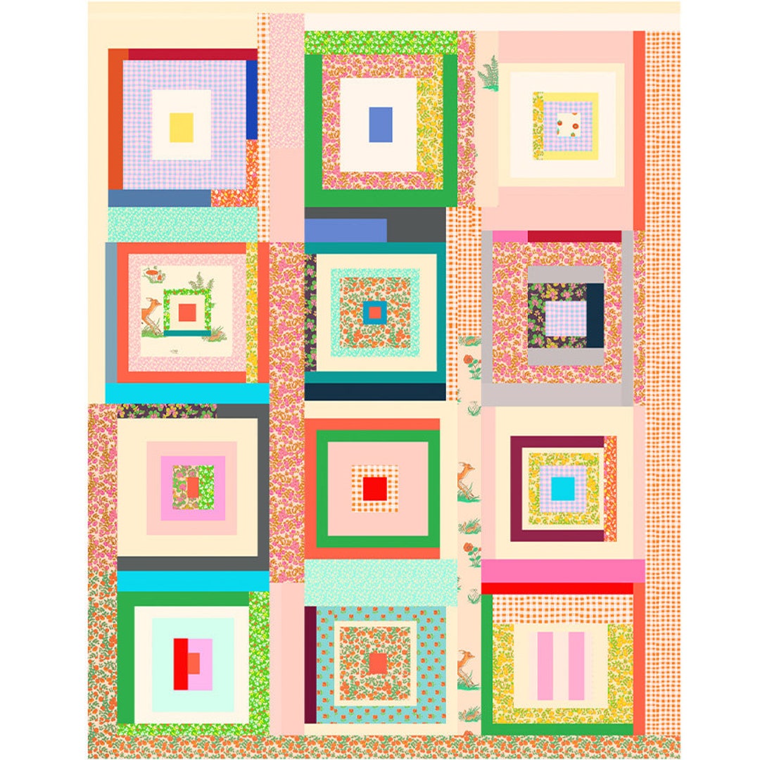 Housetop No. 6 Quilt Kit Featuring Forestburgh by Heather Ross - Etsy