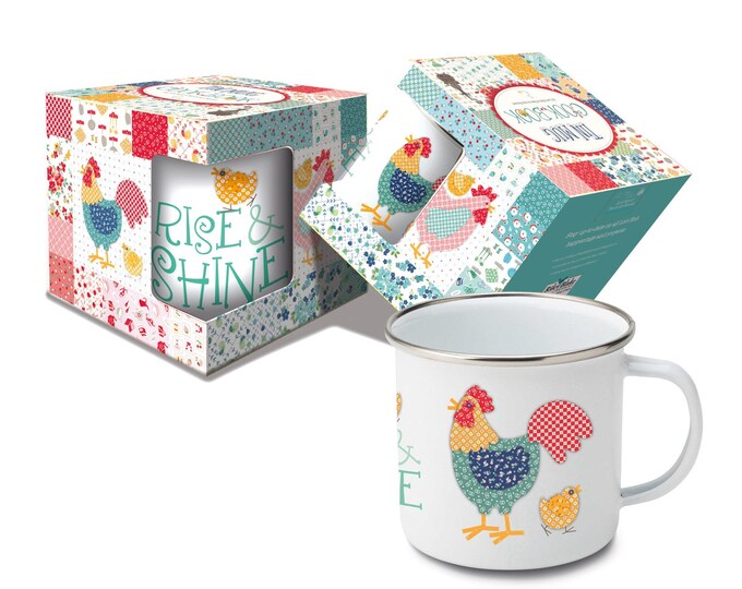 Cookbook Enamel Tin Mug Lori Holt - Etsy