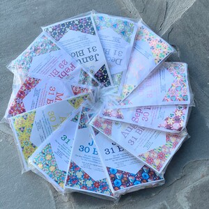 The New Hexagon Perpetual Calendar Complete Paper Piece Set - Etsy