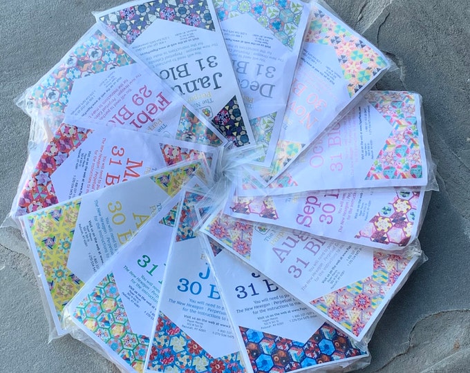 The New Hexagon Perpetual Calendar Complete Paper Piece Set - Etsy