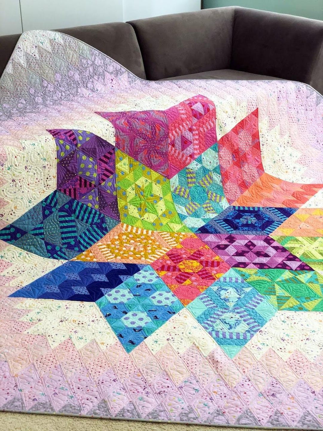 Nebula Quilt Kit Featuring True Colors by Tula Pink - Etsy
