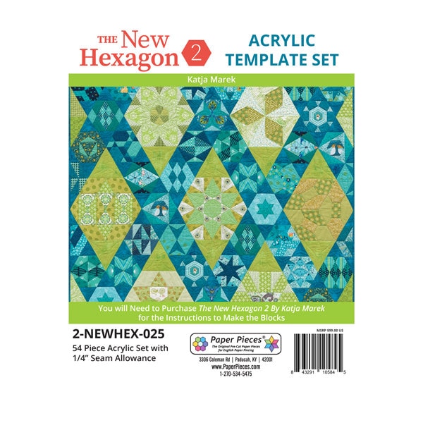 The New Hexagon 2 Complete Kit With English Paper Piecing - Etsy