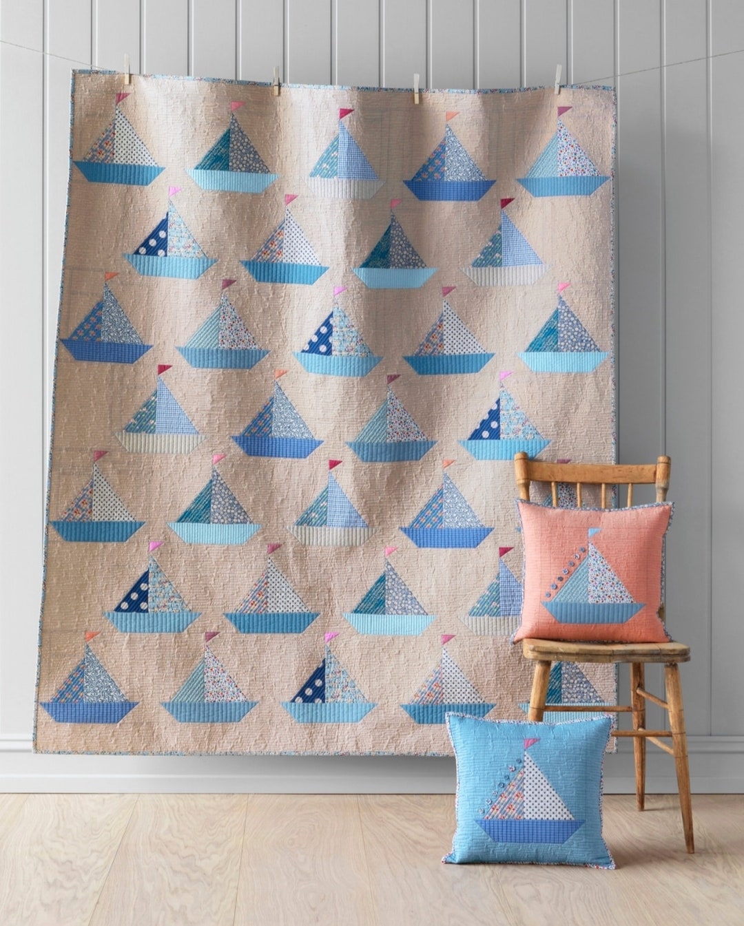 Sailboat Quilt Kit Featuring Tilda - Etsy