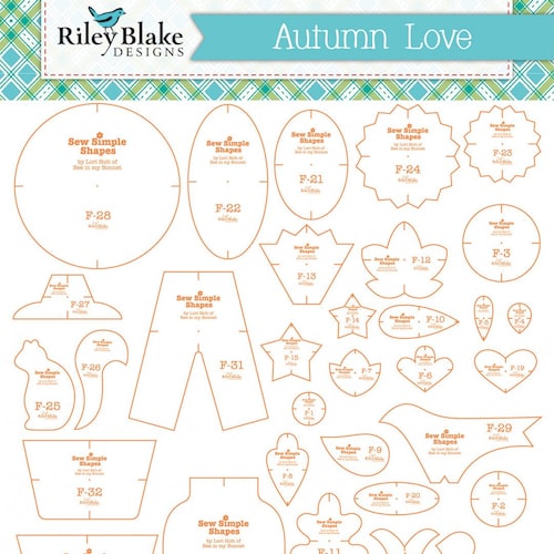 Farm Sweet Farm Sew Simple Shapes Template Set by Lori Holt - Etsy