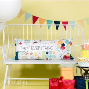 Shout Hooray Embroidery Bench Pillow Kit by Kimberbell - Etsy