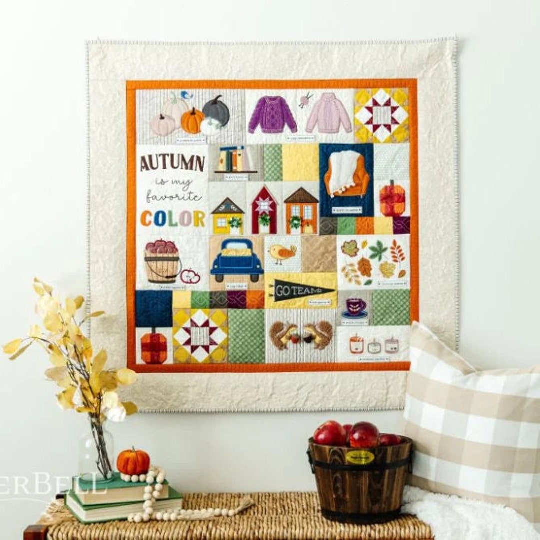 Falling for Autumn Embroidery Quilt Kit by Kimberbell - Etsy
