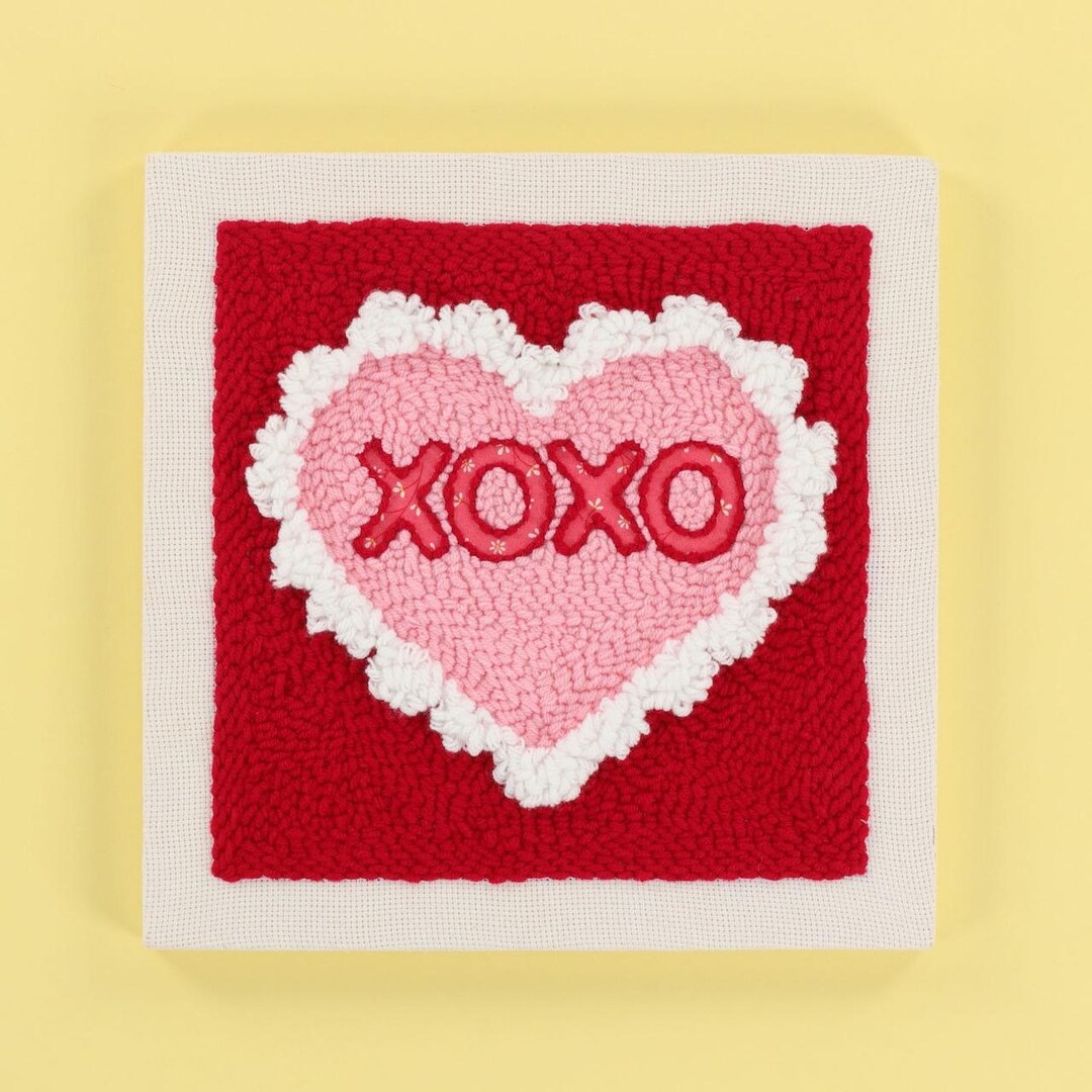 Punch Needle Embroidery Kit Hugs & Kisses by Kimberbell - Etsy