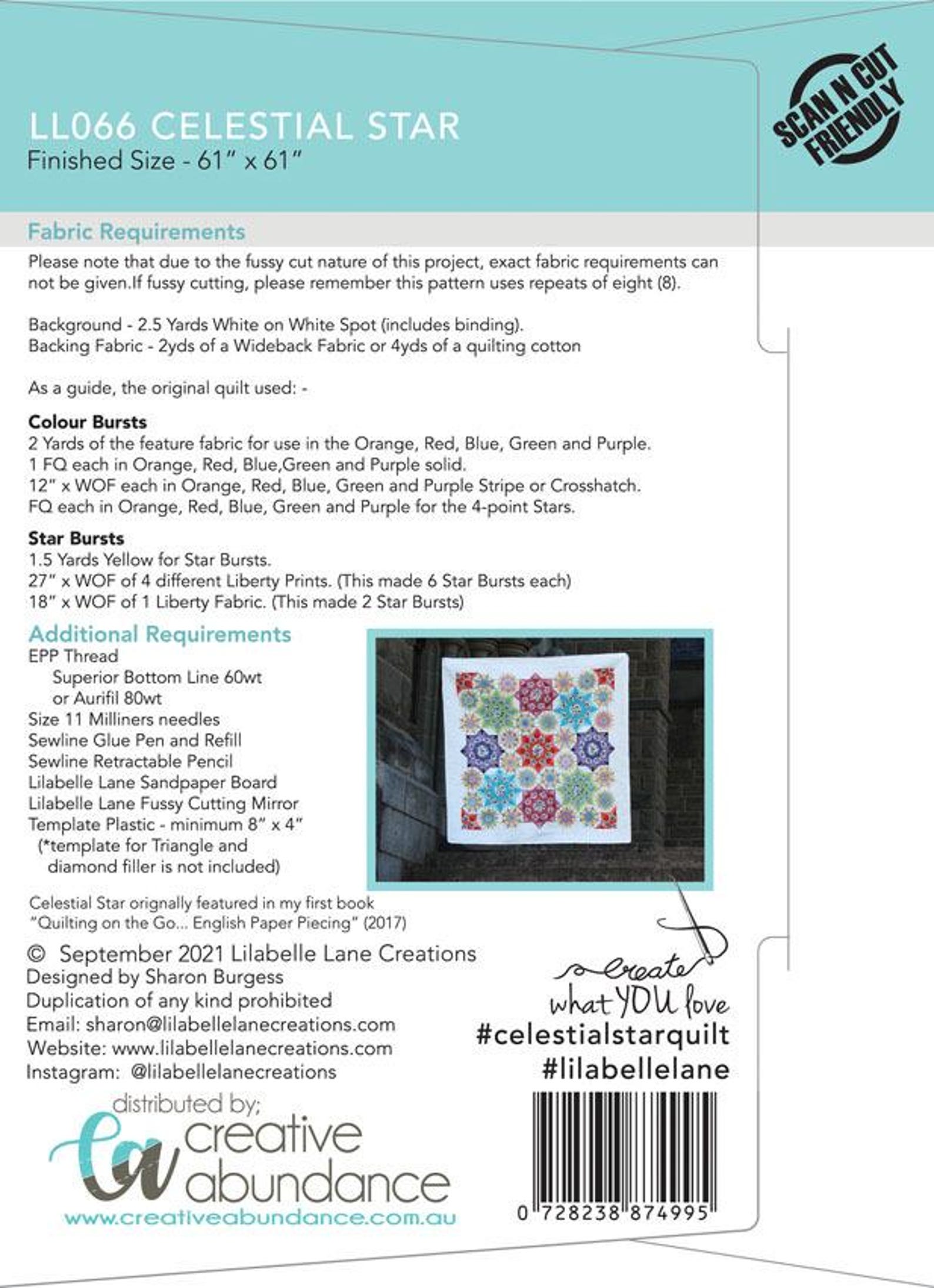Celestial Star Quilt EPP Pattern Set - Etsy