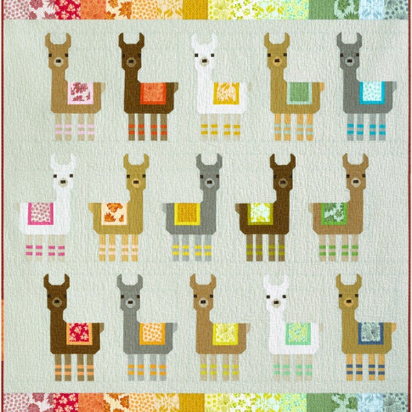Llama Quilt Pattern - Etsy